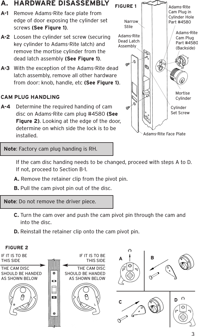 Kaba Installation Instructions Simplex 3000 Drive Assembly PKG2582