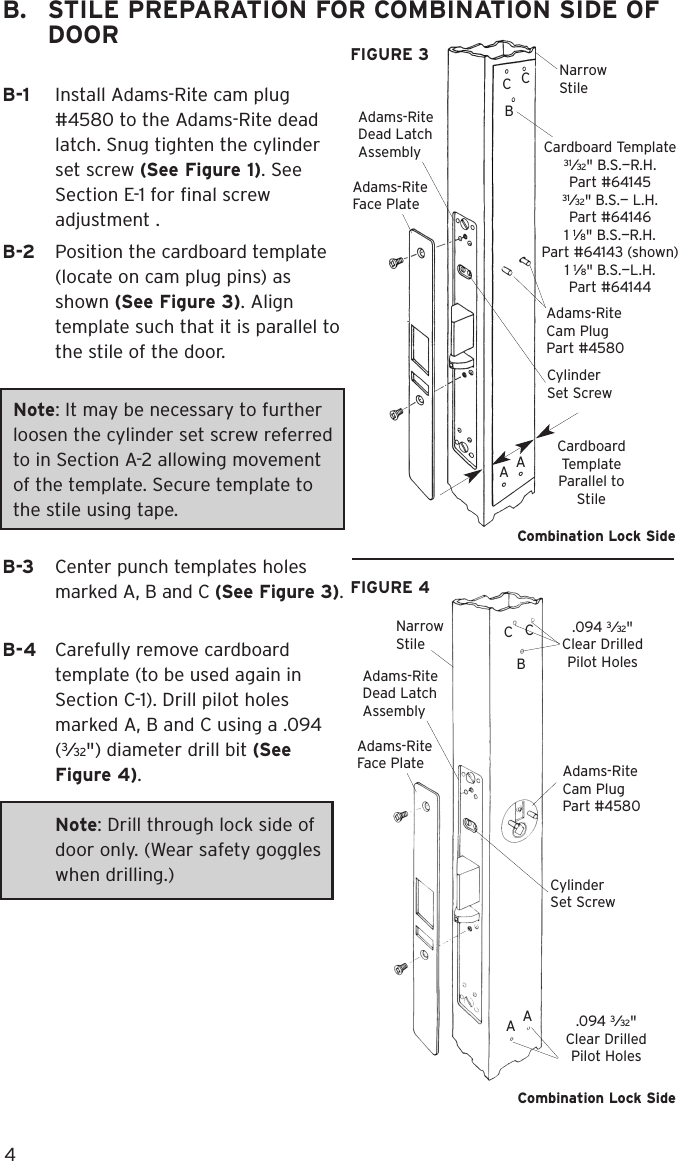 Kaba Installation Instructions Simplex 3000 Drive Assembly PKG2582