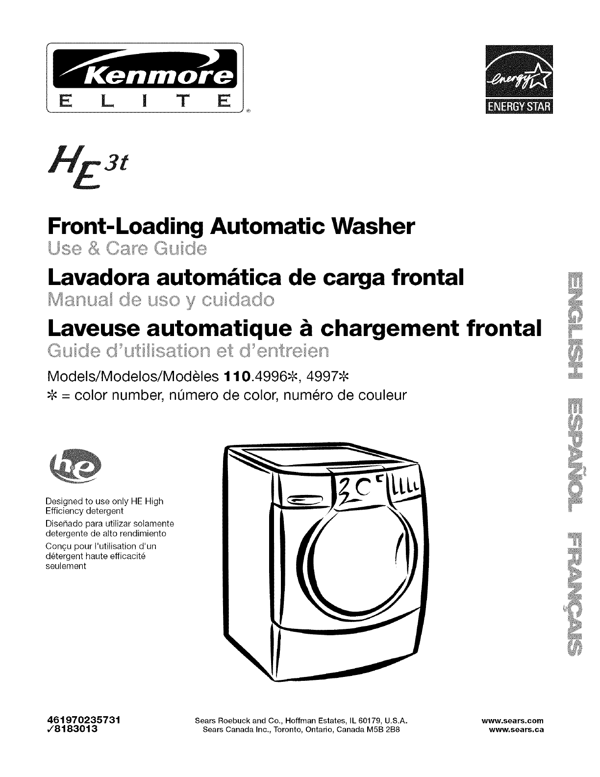 Kenmore Elite Owners Manual Kenmore Elite Owners Manual