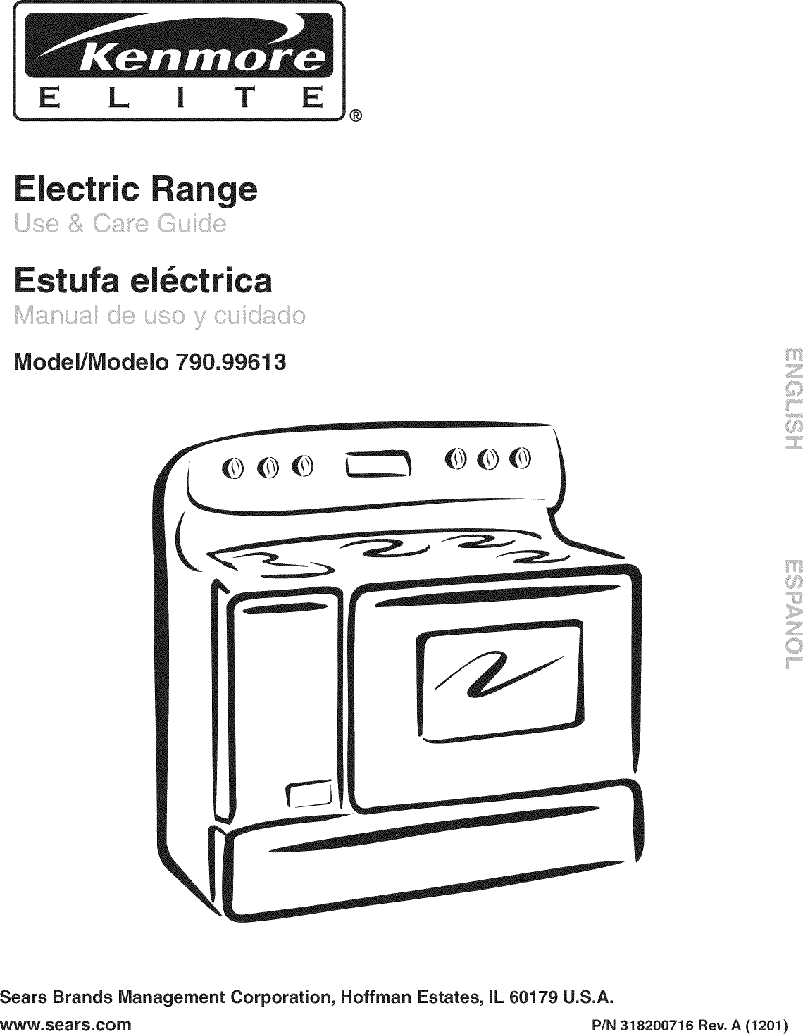 Kenmore Elite 79099613704 1203283L User Manual ELECTRIC RANGE Manuals ...