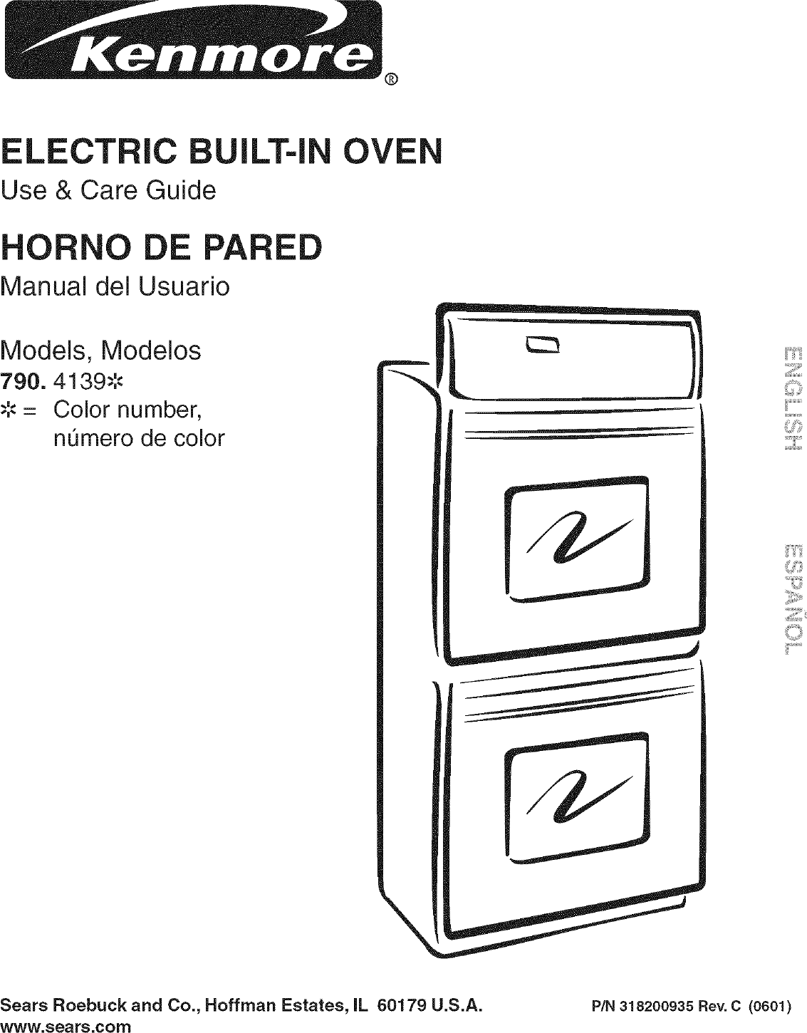 Kenmore 79041393401 User Manual ELECTRIC OVEN Manuals And Guides L0603085