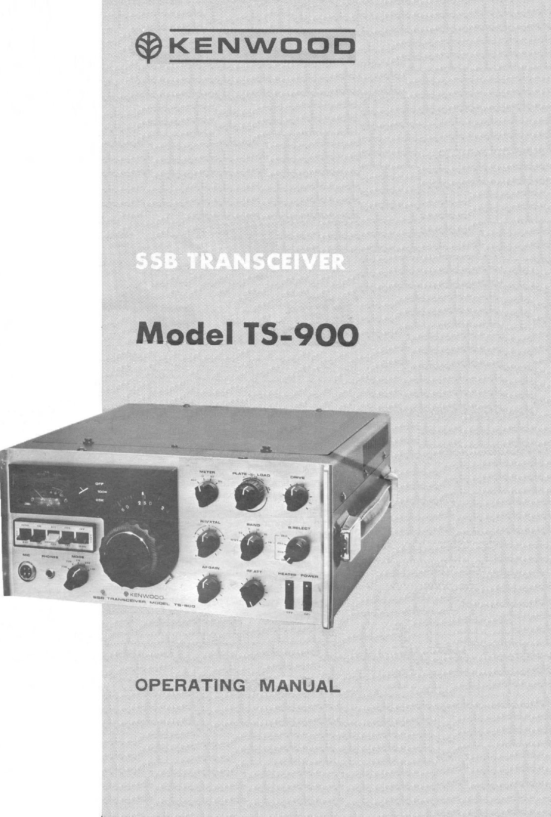 Kenwood Ts 900 Owner S Manual