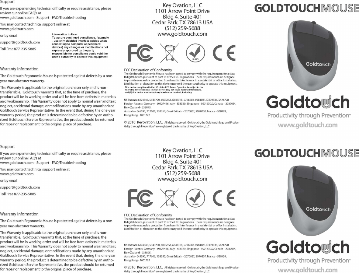 KeyOvation KOVGTMBT GT Bluetooth Mouse User Manual GTM Bluetooth with ...