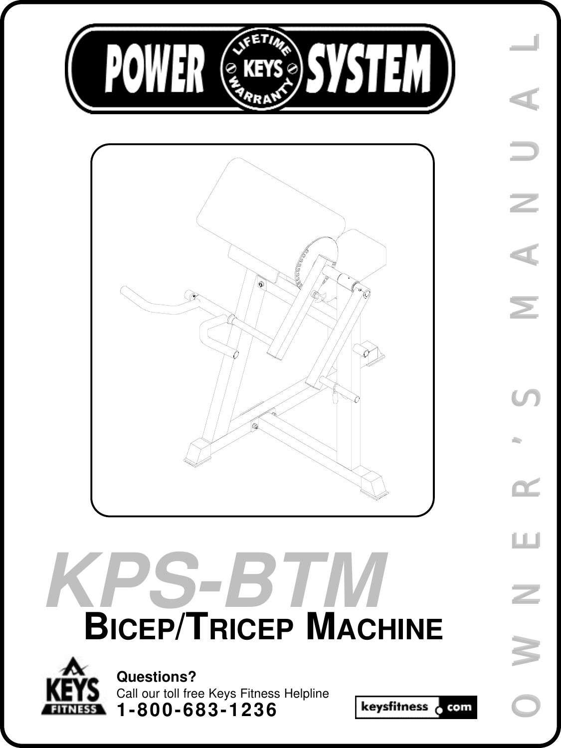 Keys Fitness Kps Btm Users Manual