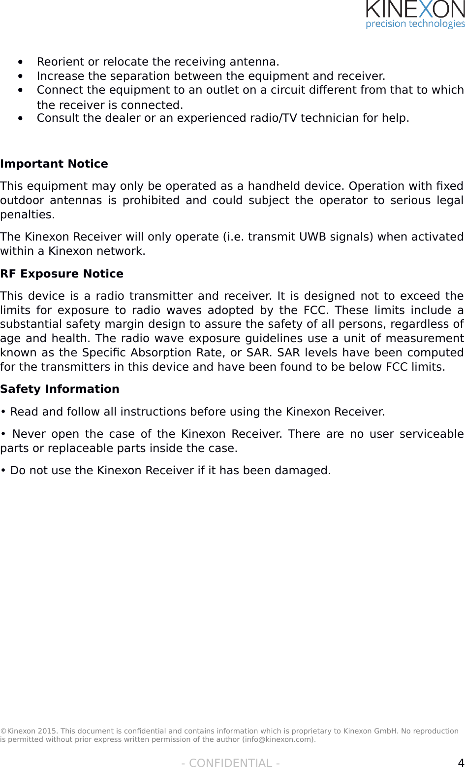 Kinexon Sports and Media KNX-HREC1 UWB Anchor User Manual Users manual