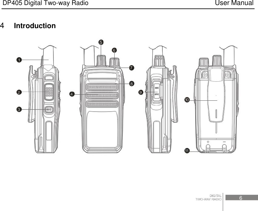 Kirisun Communications DP405 DMR Two Way Radio User Manual