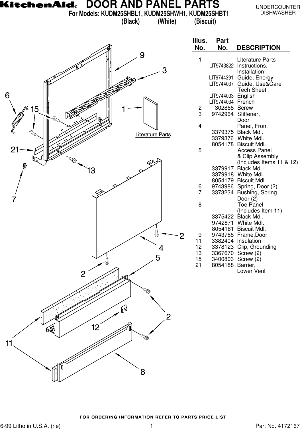 KitchenAid KUDM25SHWH1 User Manual To The 62da51ec ff63 4695 9a21 ...