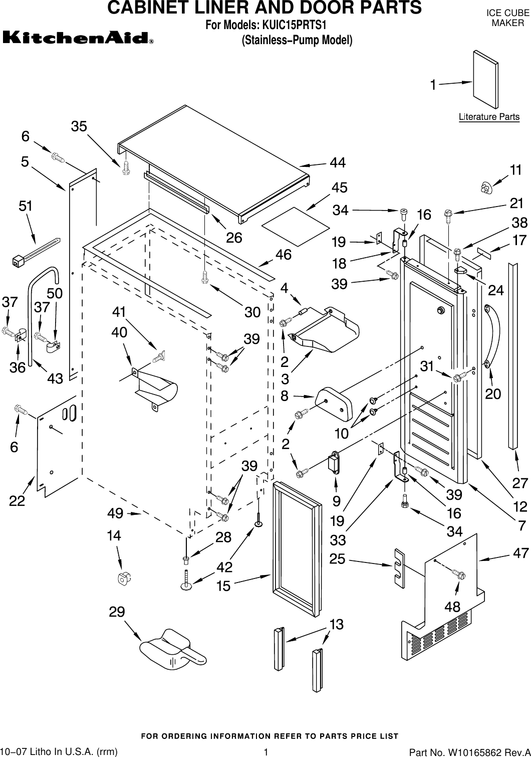 Kitchenaid Kuic15Prts1 Users Manual