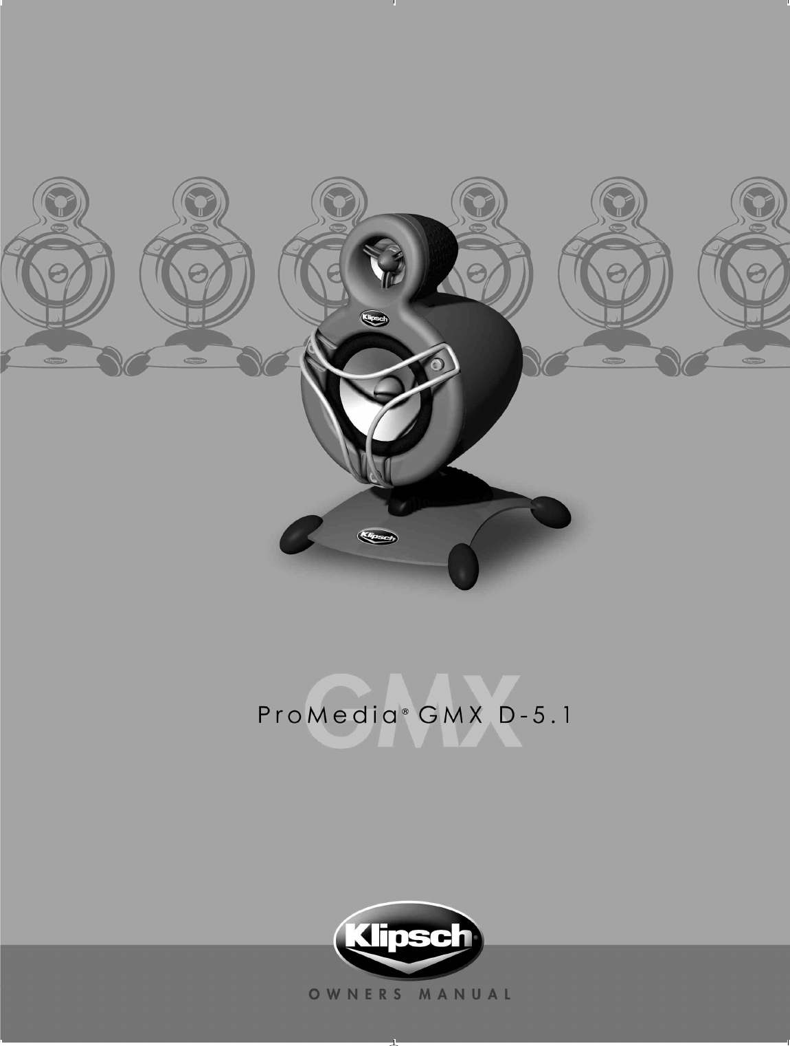 Klipsch Promedia Gmx D 5 1 Users Manual