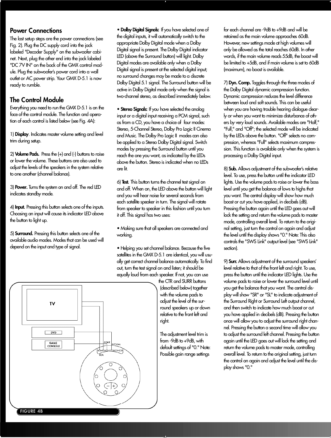 Klipsch Promedia Gmx D 5 1 Users Manual