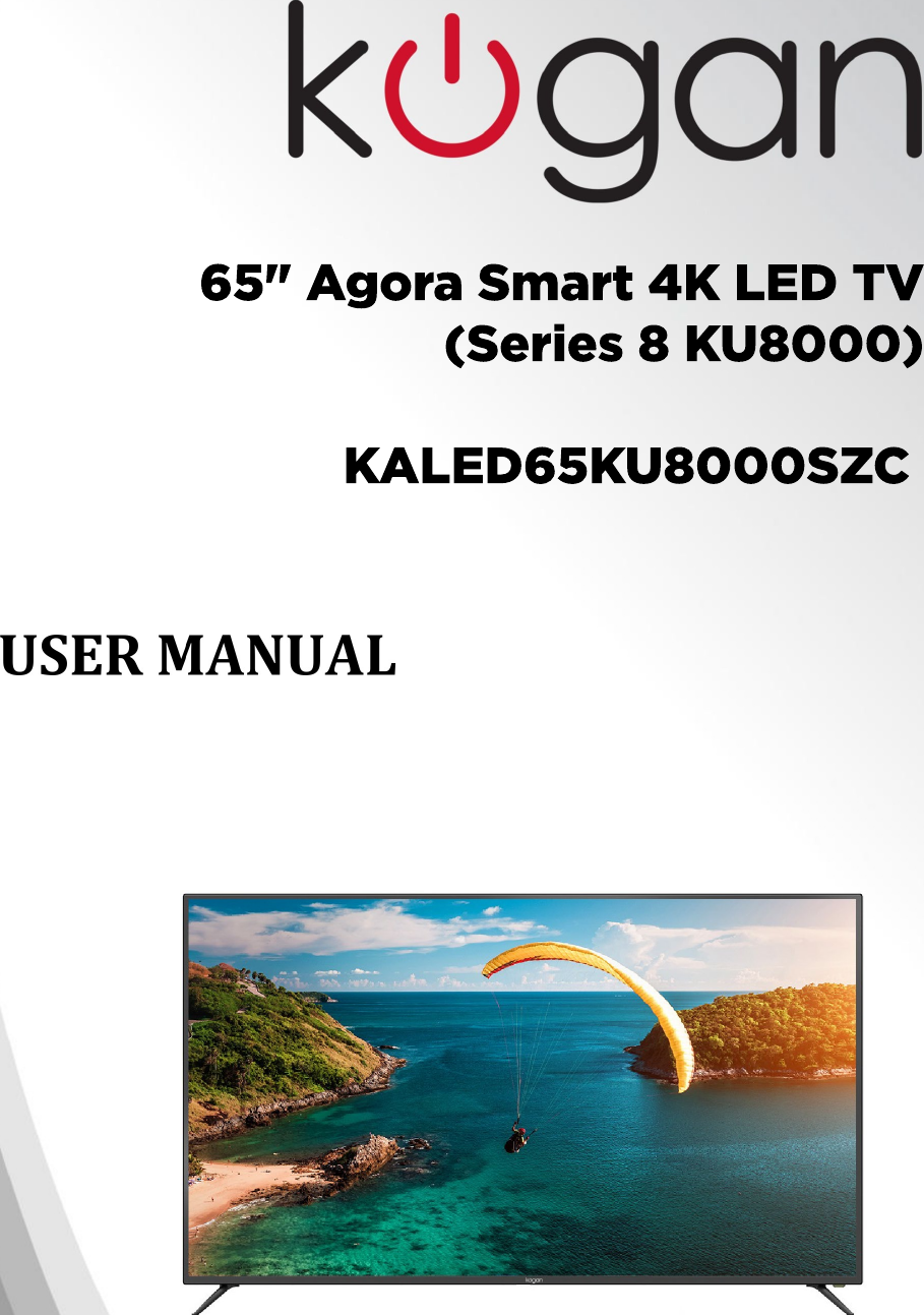 Kogan 65 Agora Smart 4K LED TV (Series 8 KU8000) KALED65KU8000SZC A