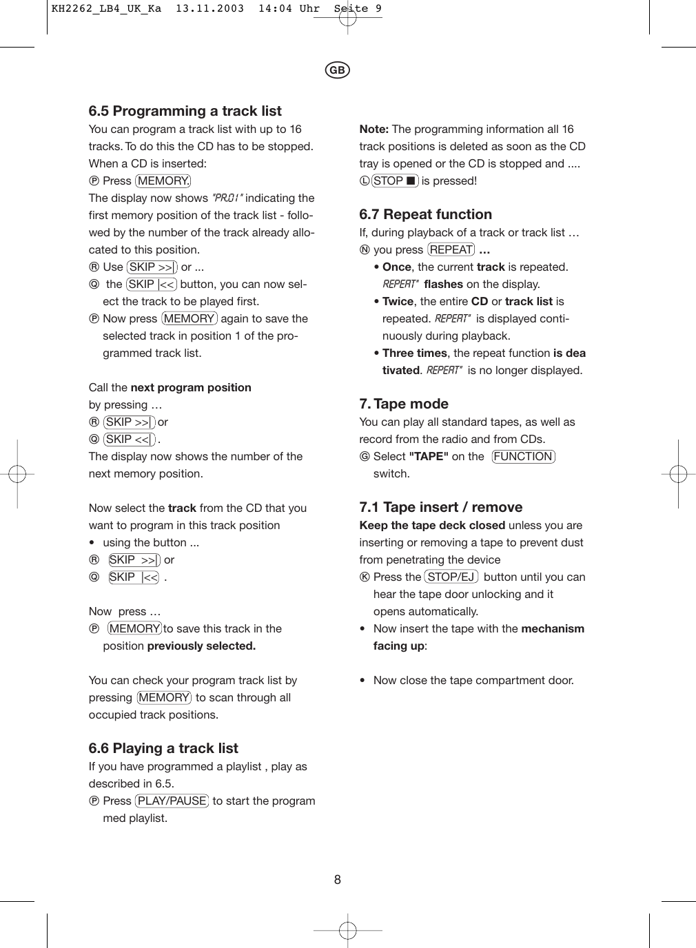 Kompernass Kh 2262 Operating Instructions KH2262_LB4_UK_Ka