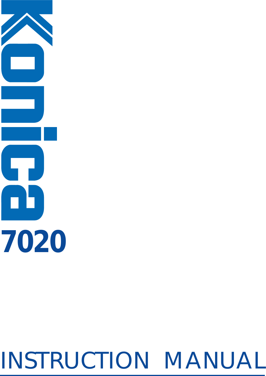 Konica Minolta 7020 Instruction Manual BDA