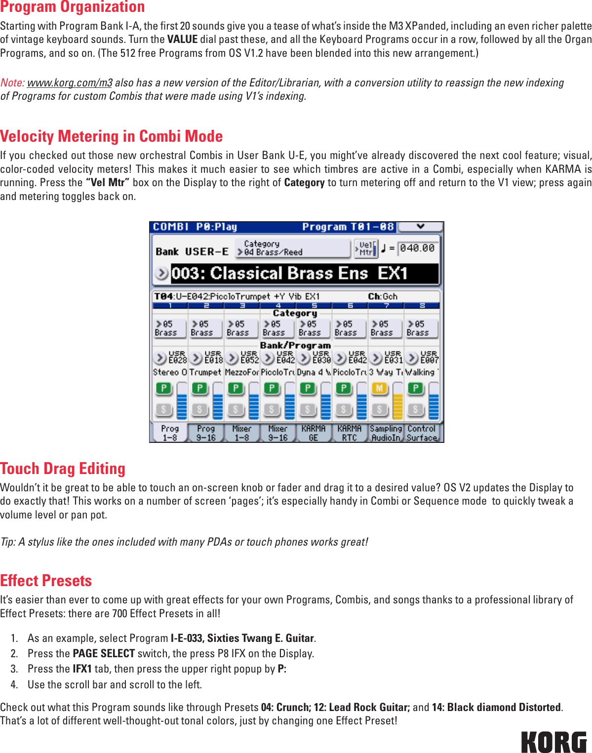 Korg M3 Users Manual Korg M3 Users Manual