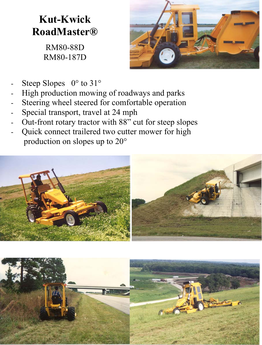 Kut Kwick Roadmaster Rm80 187D Users Manual RoadMaster®