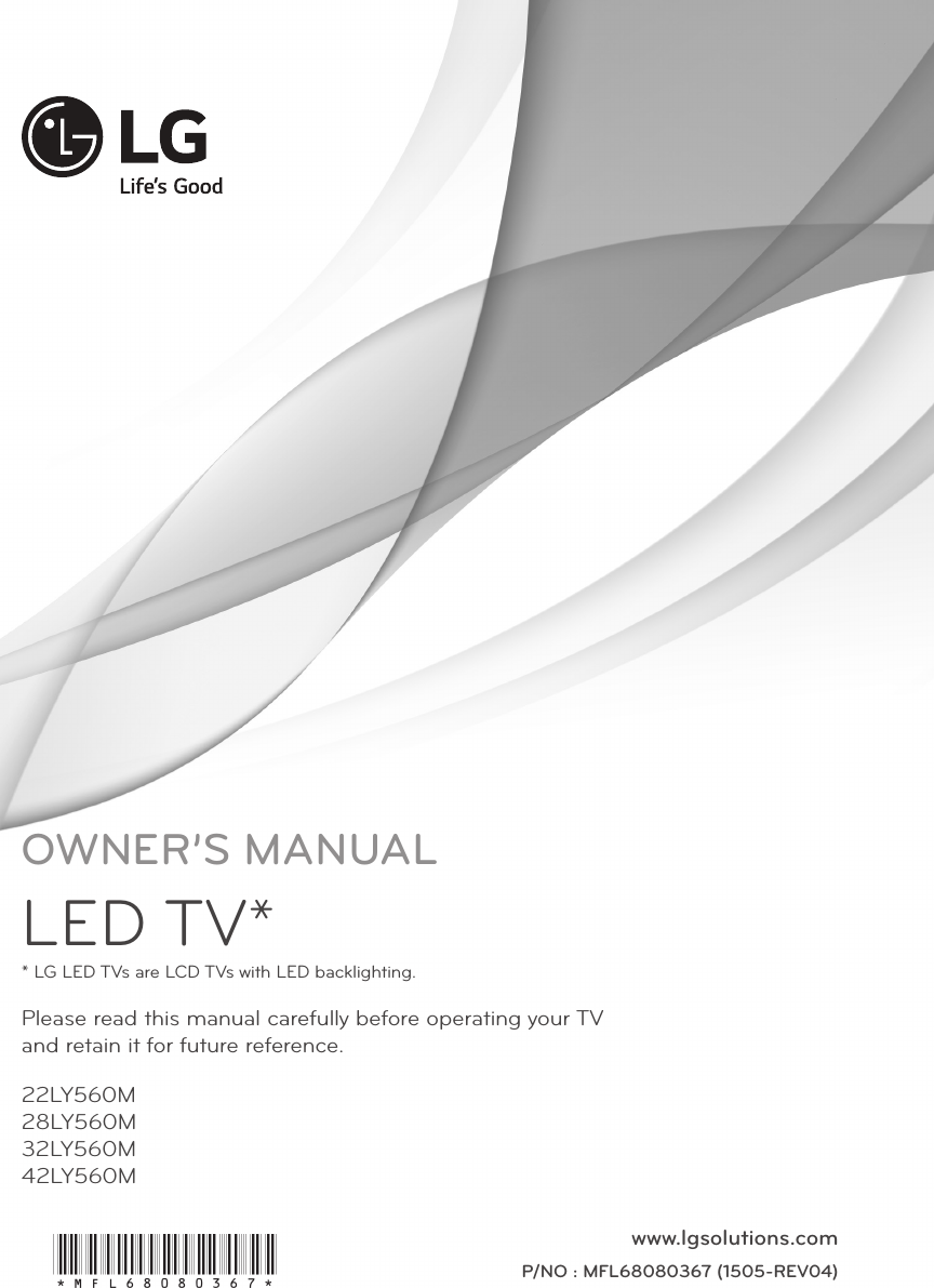 LG 28LY560M User Manual Owner's MFL68080367 04