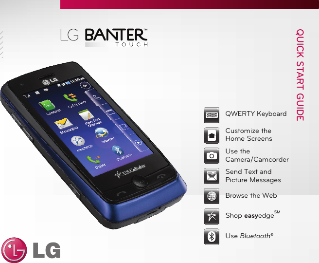 LG UN510 User Manual Quick Start Guide Banter Touch QSG