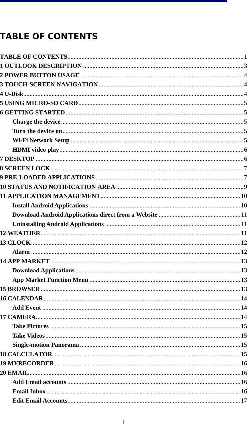 LGS Caribbean INDIPADRL14 Tablet PC User Manual