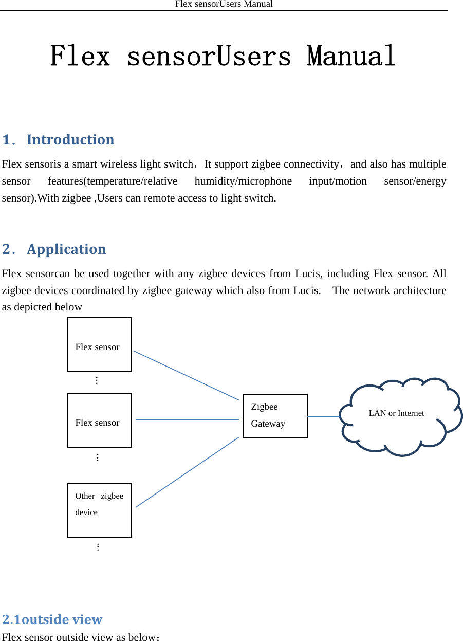 LUCIS TECHNOLOGIES FLEXSENSOR FLEX Sensor User Manual Flex sensor Users ...