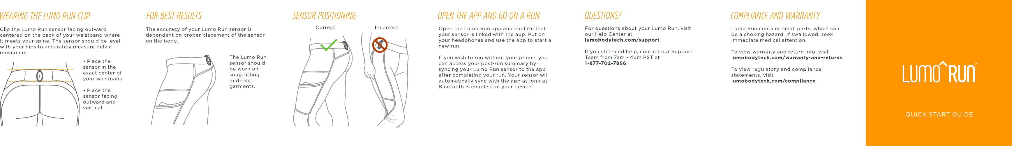 LUMO BodyTech LRM0100 Lumo Run sensor User Manual 3747CR