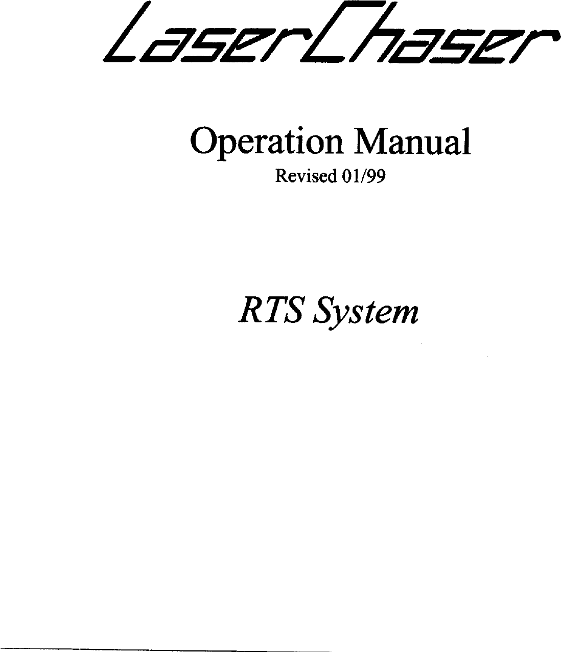 Laser Chaser TRANS User Manual 45531