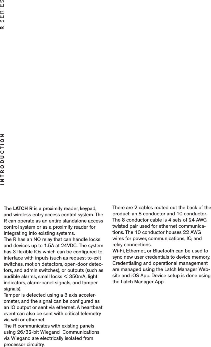 Latch Systems R1 Electric access control product with NFC, BLE, and Wi ...