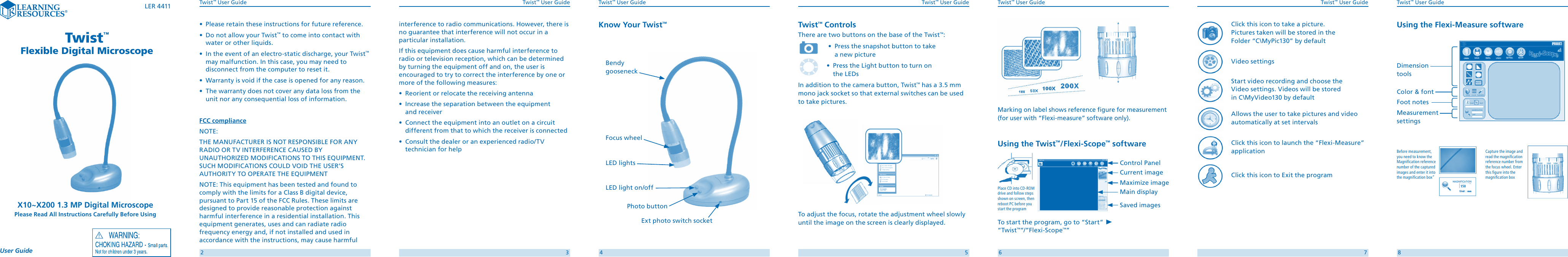 Learning Resources Inc Microscope And Magnifier Ler 4411 X10 Users Manual