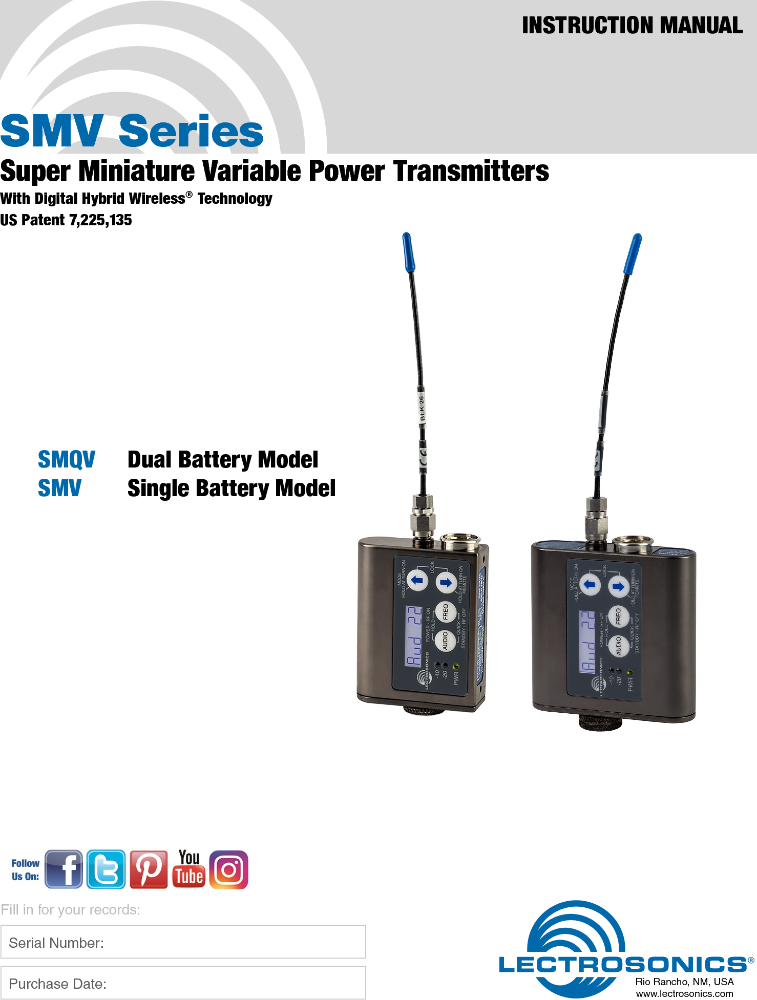 Lectrosonics SMQV20A Wireless Microphone Transmitter Discussion and FAQ
