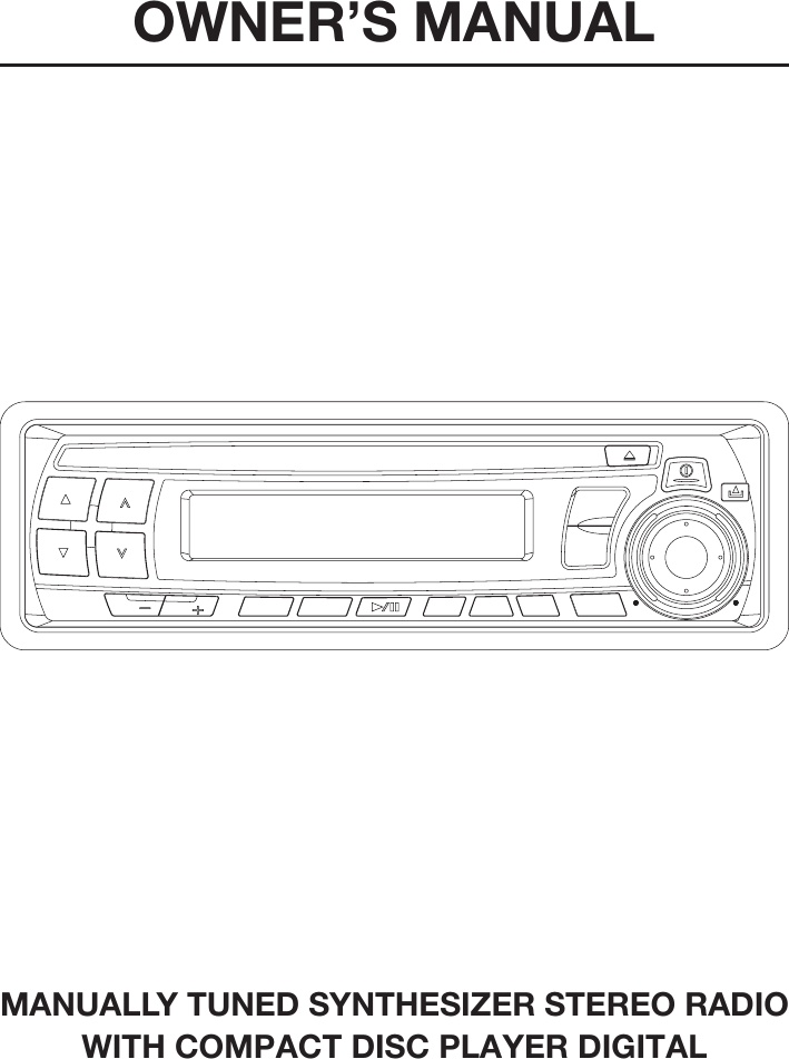 Legacy Car Audio Cd Player Users Manual 88 C1133 00