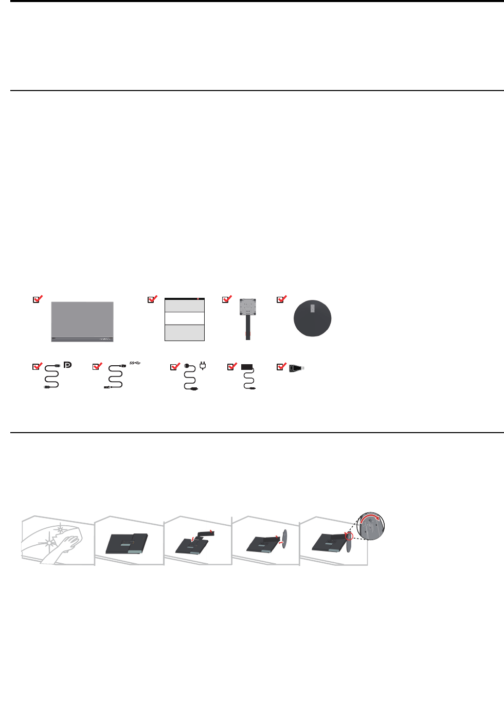 Lenovo P27 60E3 Ug Ara User Manual (Arabic) Guide For Think Vision 27 ...