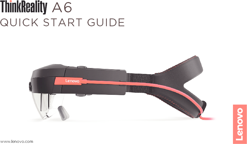 Lenovo TRA6CP ThinkReality A6 Compute Box (BT/WIFI/NFC) User Manual F02 ...
