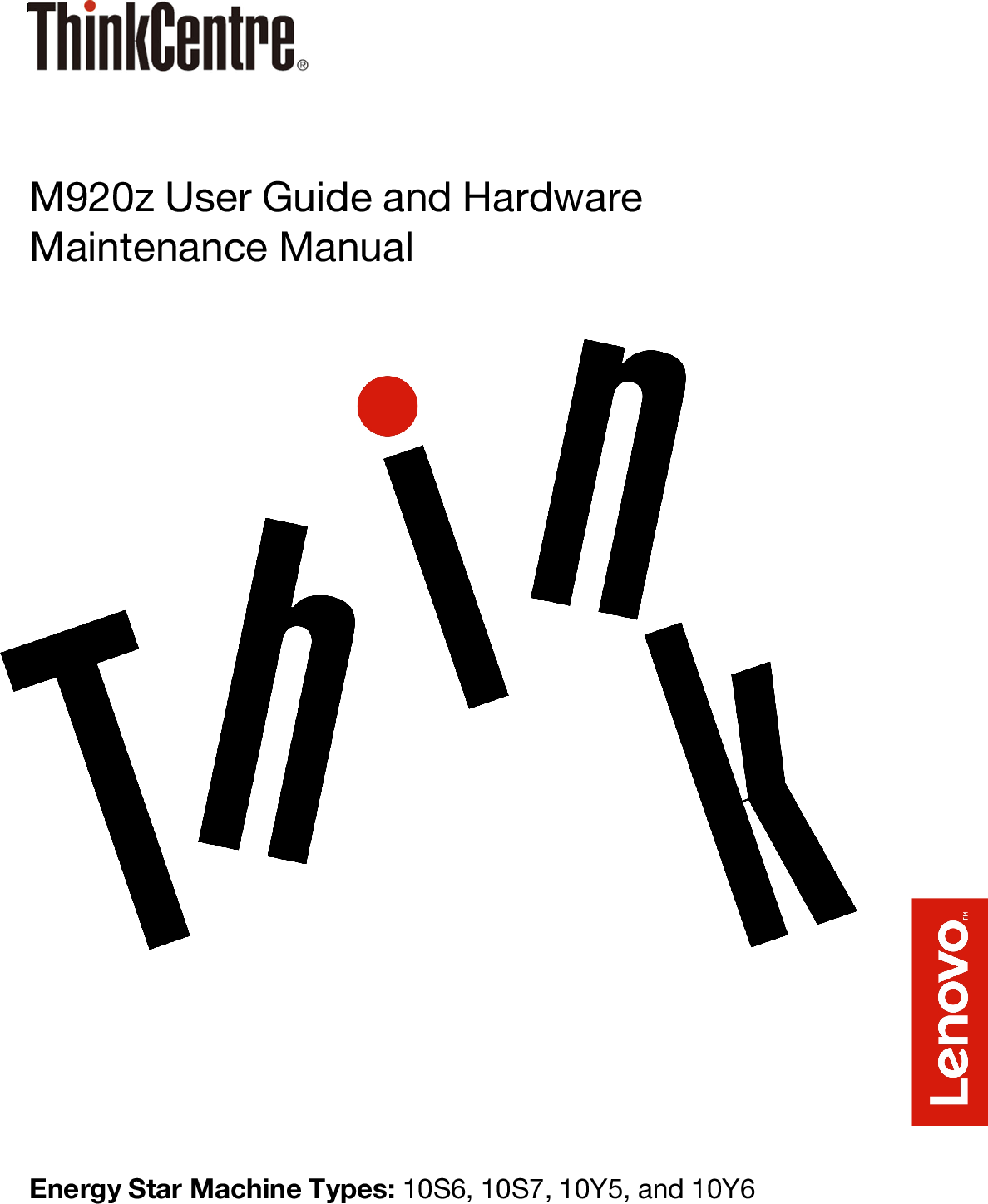 Lenovo M920z User Guide And Hardware Maintenance Manual (English) All ...
