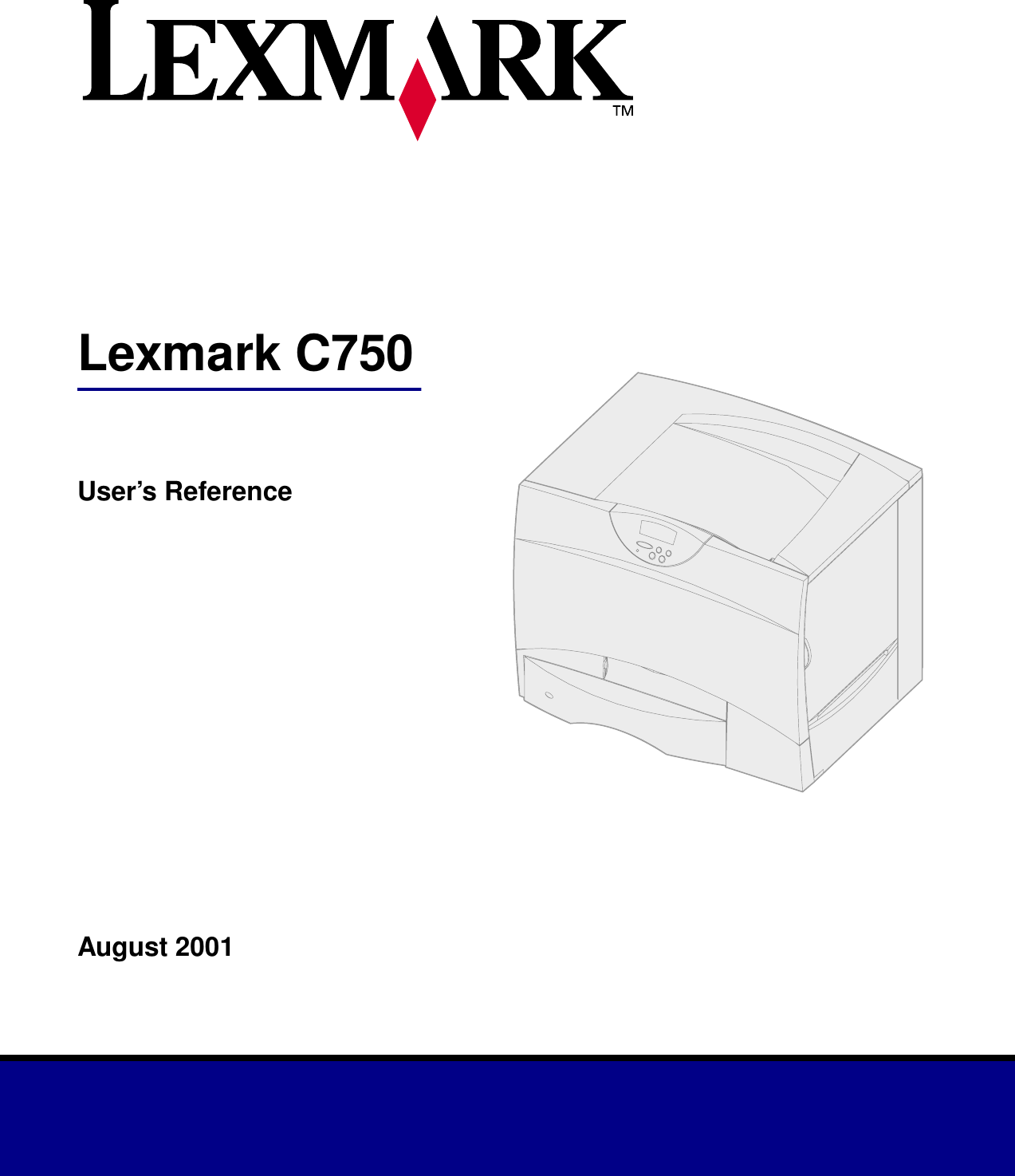 Lexmark C750 Owner S Manual User’s Guide