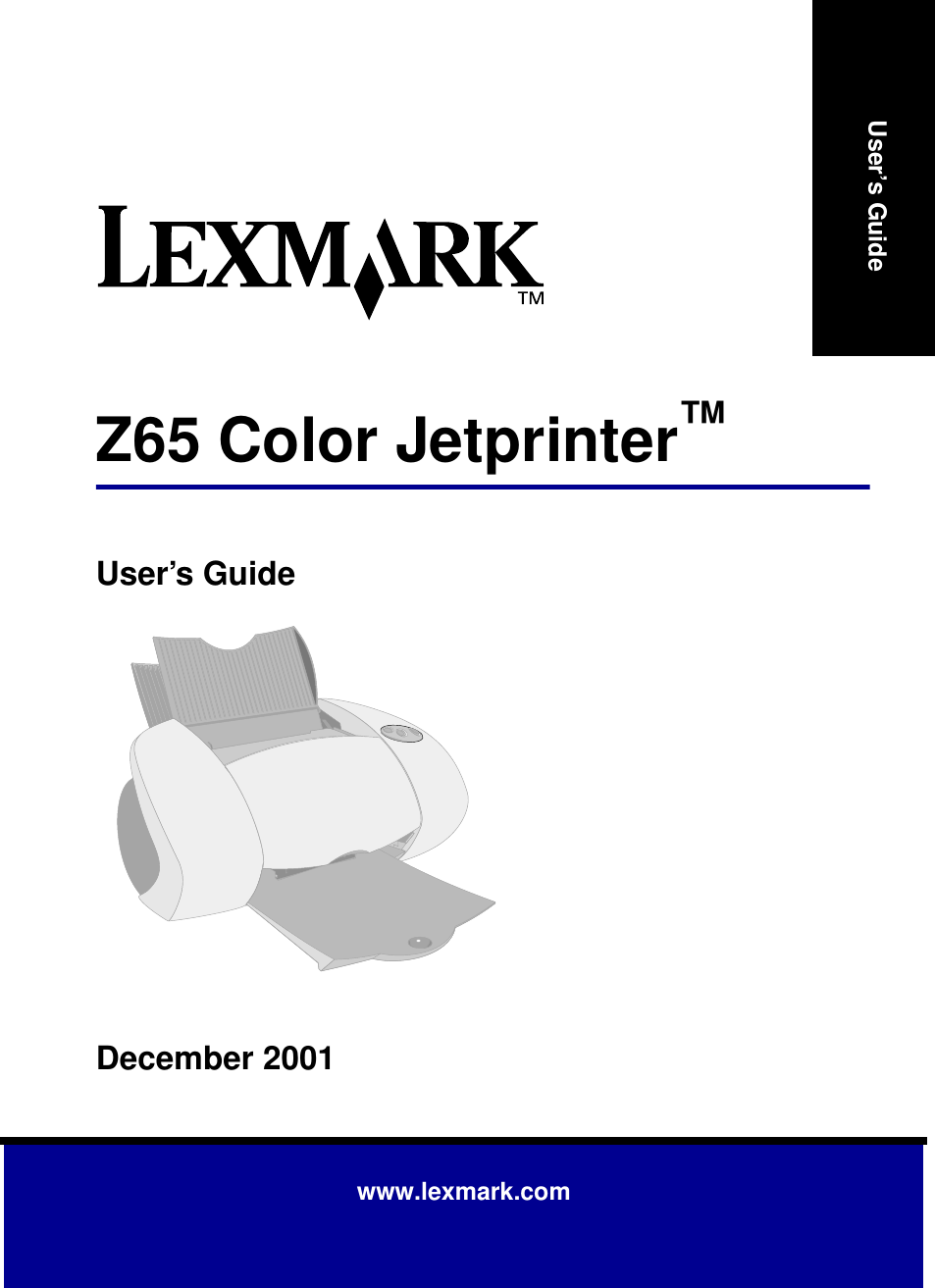 Lexmark Z65 Users Manual User’s Guide