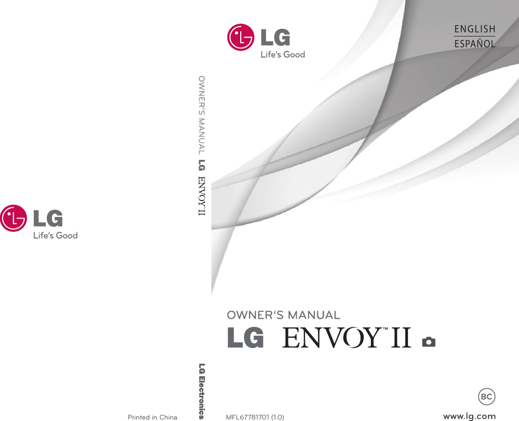 Lg Envoy Ii Us Cellular Owners Manual