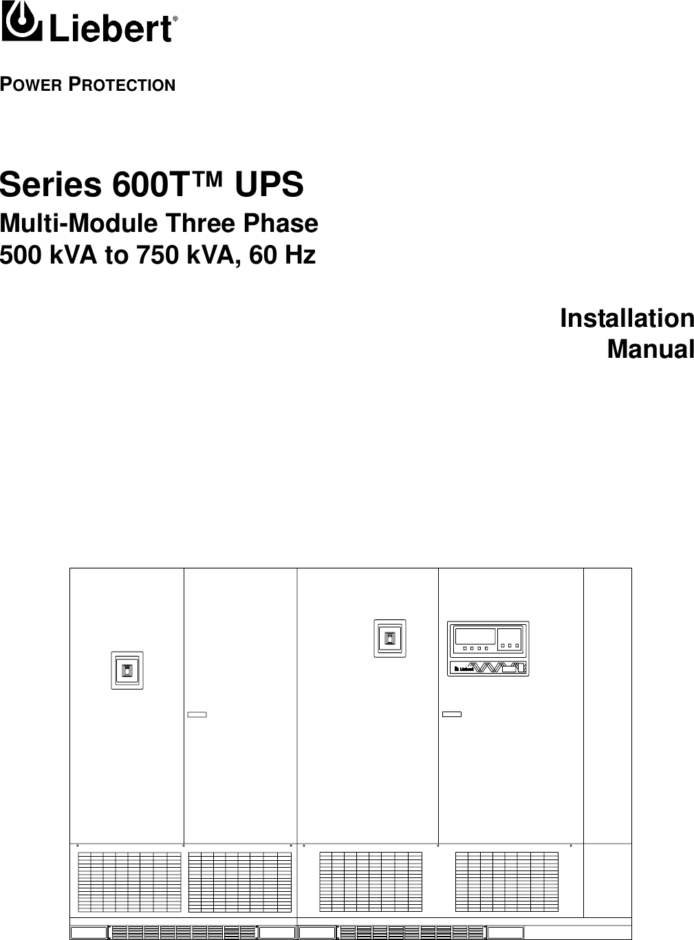 Liebert 600Ttm Users Manual 750InstMMU