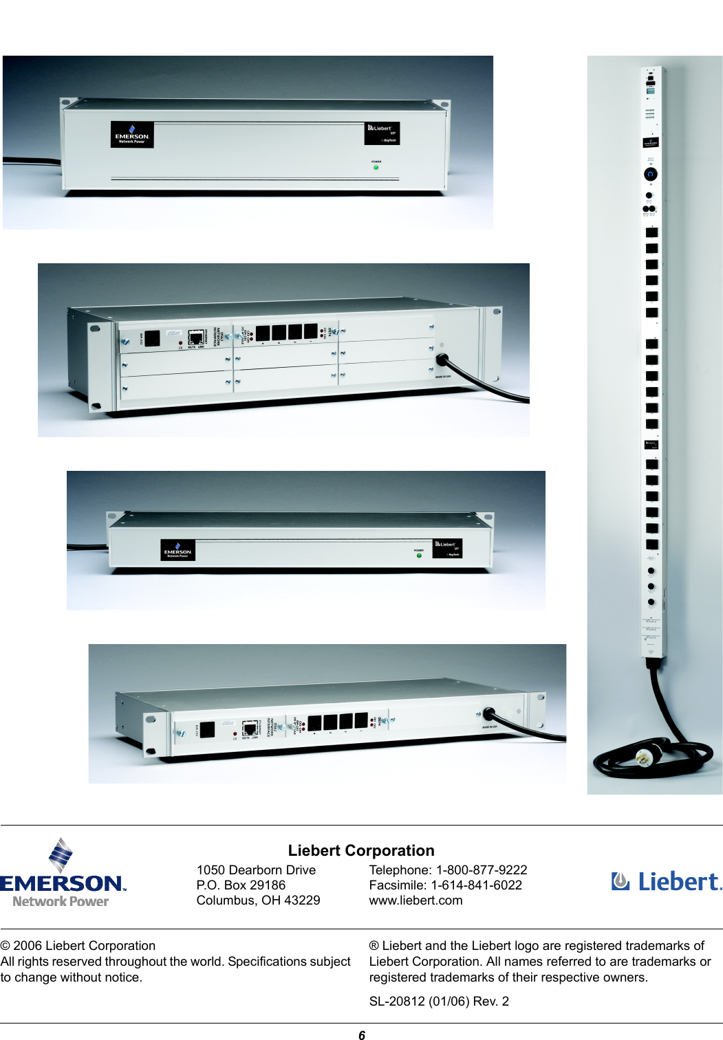 Liebert Power Strips Users Manual