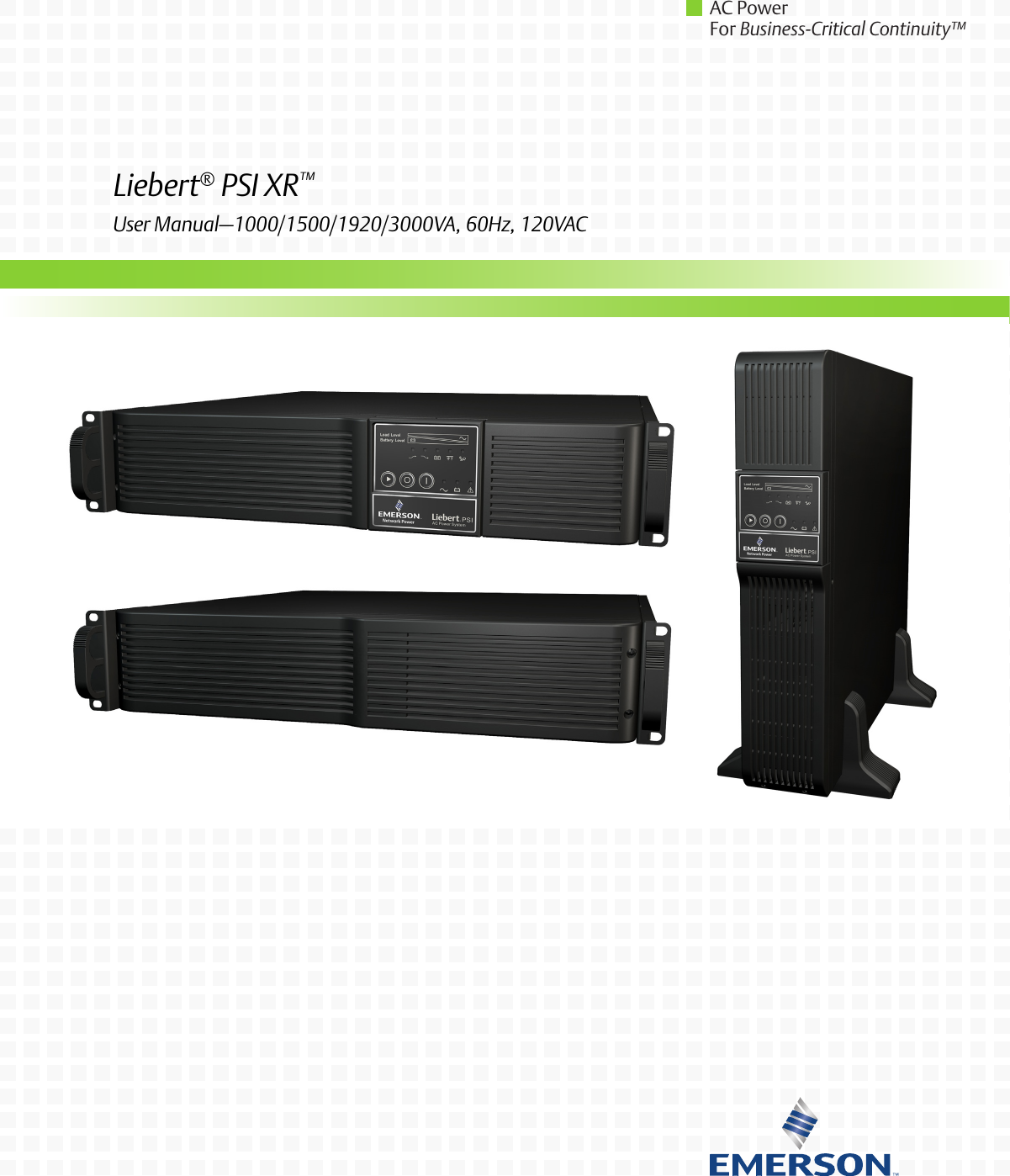 Liebert Ups Systems Psi Xr Users Manual