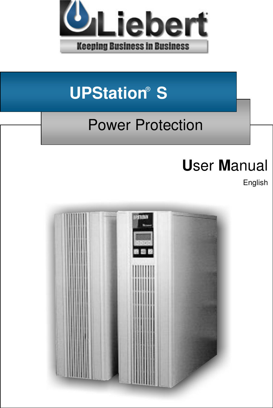 Liebert Upstation S Vm12000 Users Manual