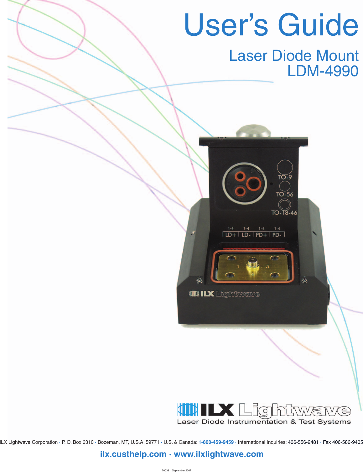 Lightwave Systems Tv Mount Laser Diode Users Manual LDM_4990