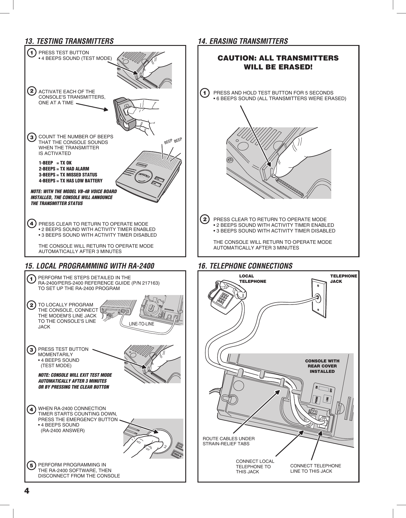 Linear Pers 2400B Users Manual 228279C