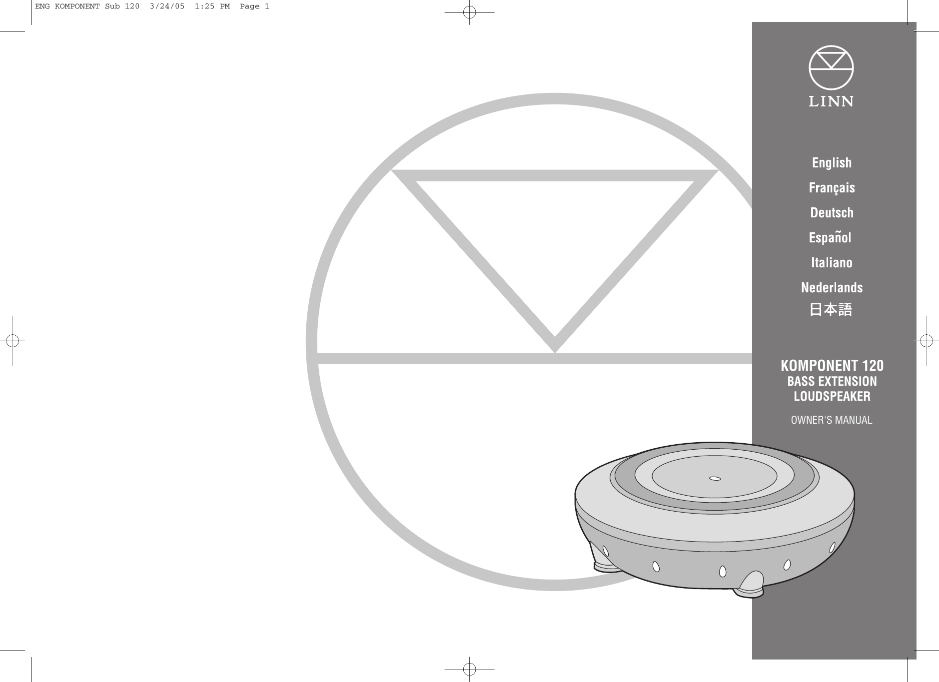 Linn Komponent 120 Users Manual ENG Sub