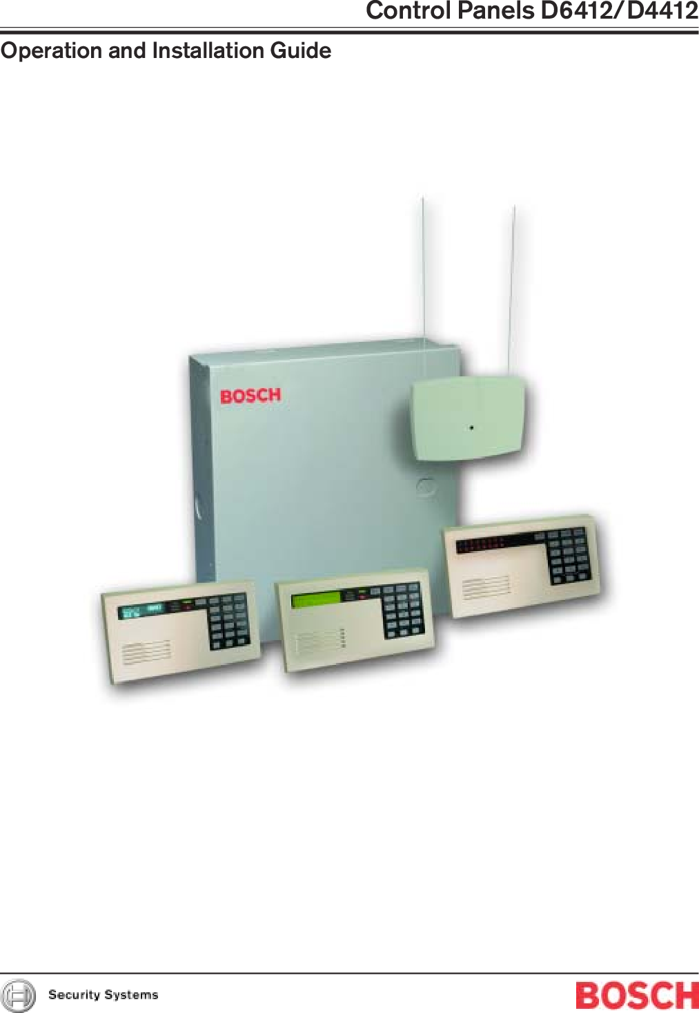 Locks 45349E D6412 D4412 O&I Guide.pmd Bosch D2212B/D2212BE User Manual ...