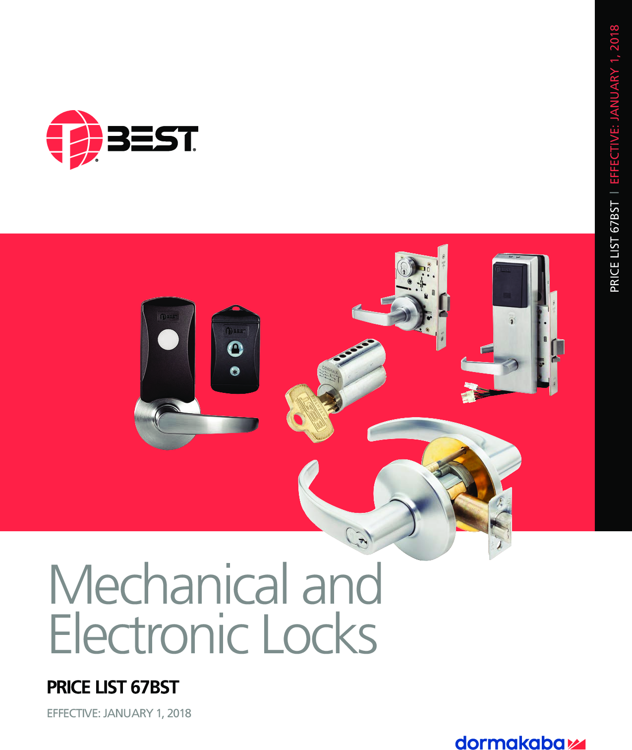 Locks Price List January 1, 2018 Be 1