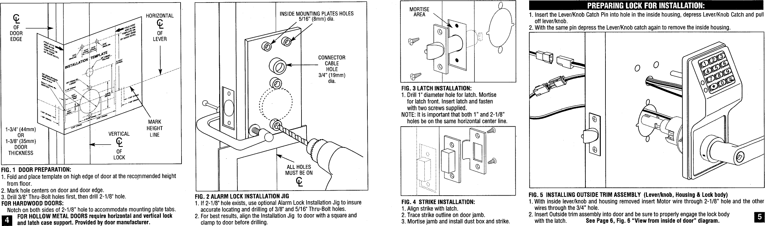 Locks DL SERIES_WI949D_INST Installation Instructions Inst dl3000