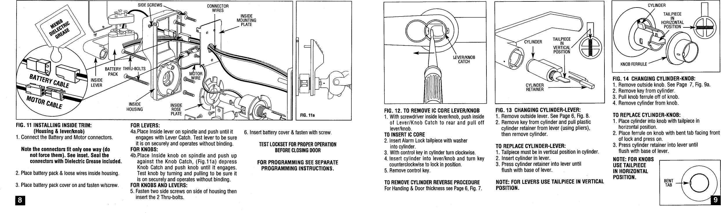 Locks DL SERIES_WI949D_INST Installation Instructions Inst dl3000