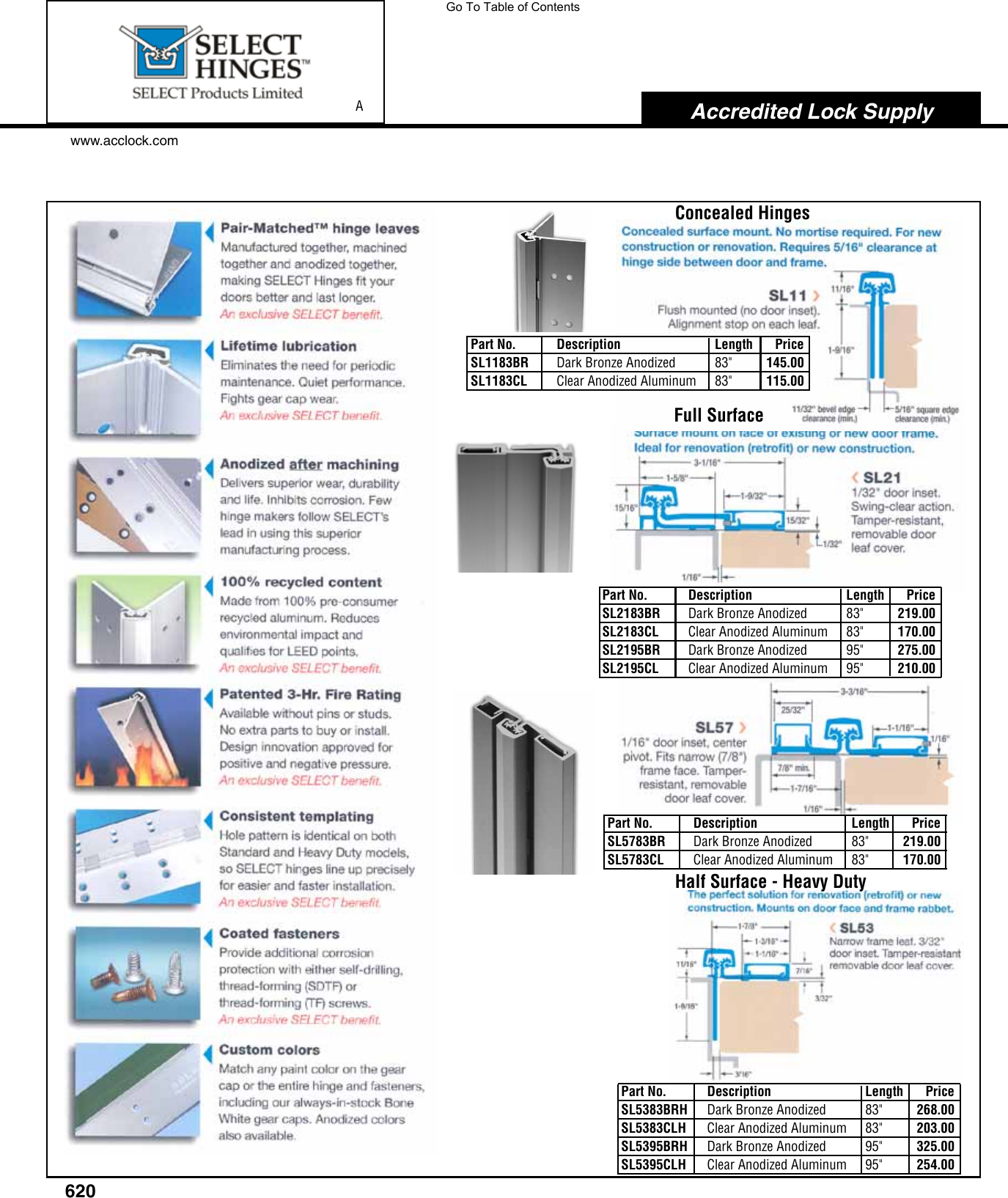 Locks View PDF Select hinge hq