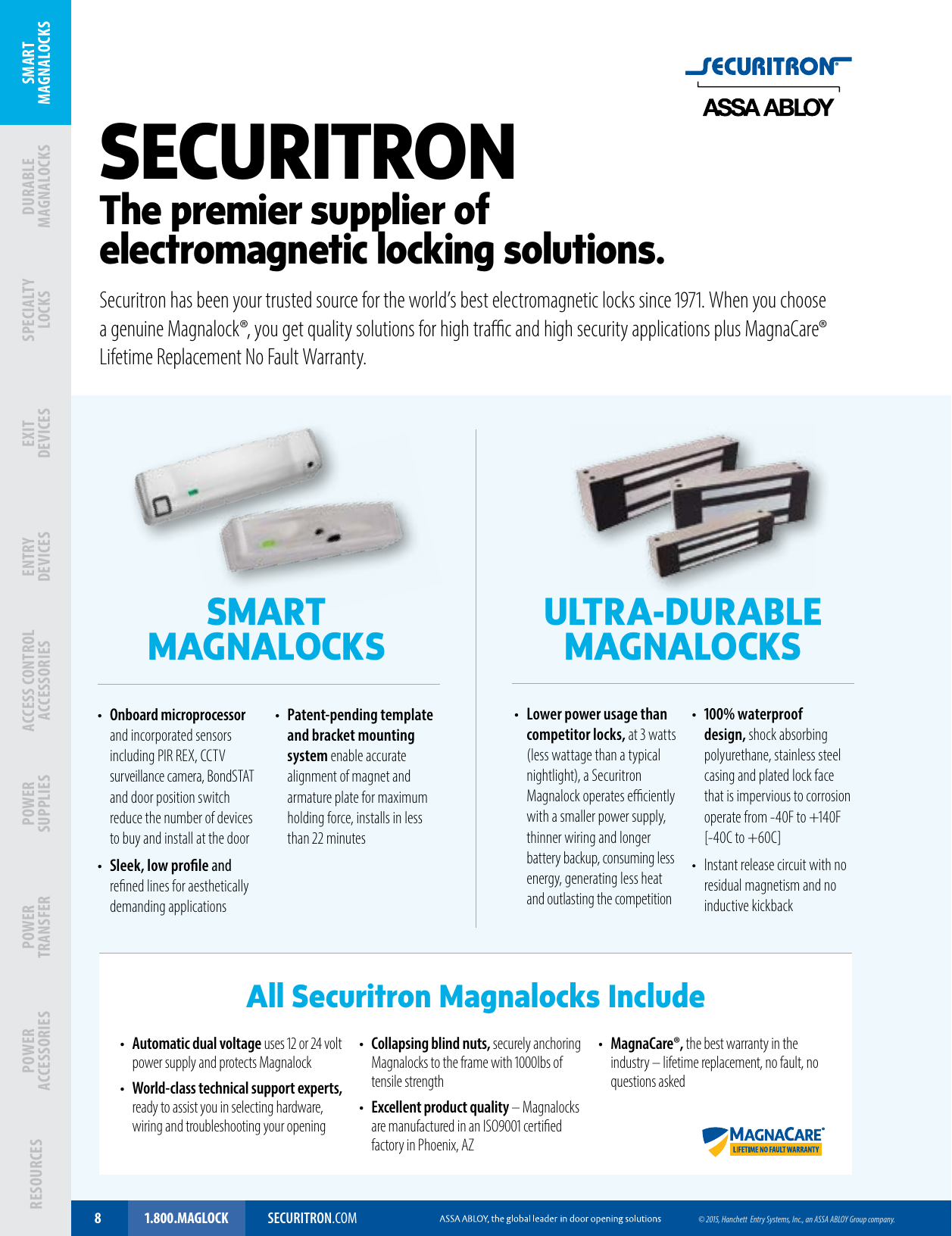 Locks Magnalock Selection Guide Sn