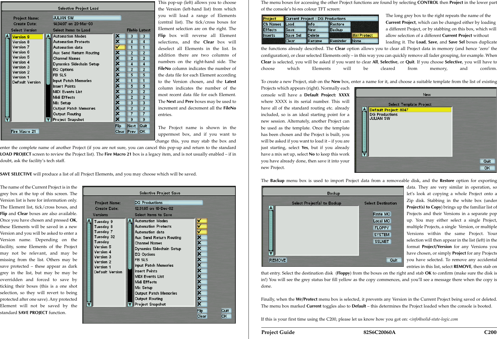 C200 Project Guide QX Quick