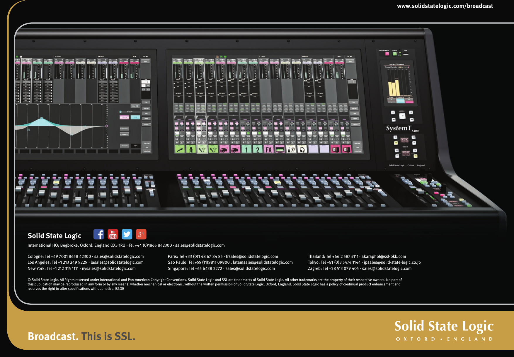 Logic Ssl System T S300 Brochure User Manual